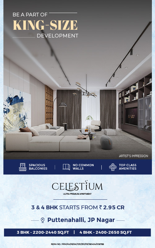 3 & 4 BHK Flats in Vainavi Celestium in JP Nagar